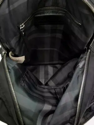 Burberry Nylon And Leather Trimmed Backpack