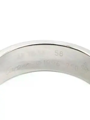 Cartier 18k White Gold Love Ring - Silver