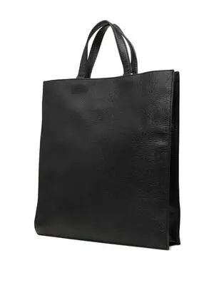 Gucci 2000-2015 Grained Calfskin Web Vertical Tote Satchel