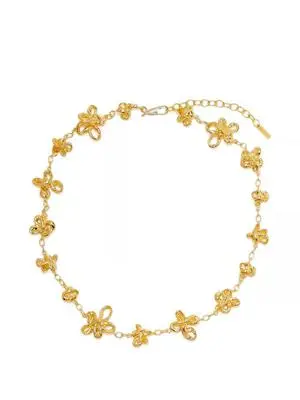 Completedworks Tone Floral Motif Necklace