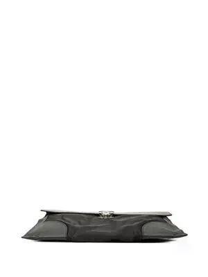 Prada 2000-2026 Saffiano Trimmed Tessuto Clutch Bag