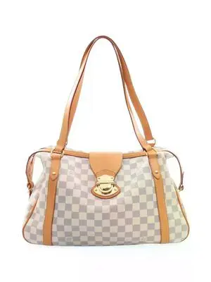 LOUIS VUITTON 2010 Pm Stresa Damier Azur Tote Bag - White