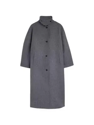 JIL SANDER Double Compact Wool Coat