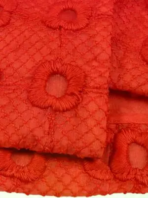 Fendi 2010s Embroidered Double-breasted Jacket - Red