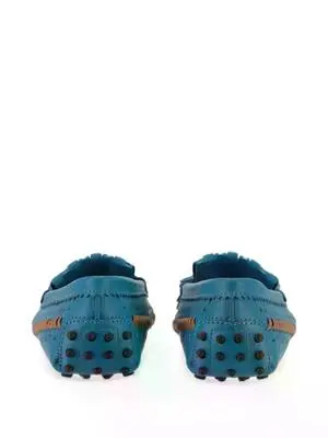 TOD'S Gommino Fringed Loafers - Blue