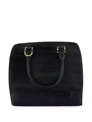 LOUIS VUITTON Pont Neuf Handbag Epi Leather Pm Satchel - Black