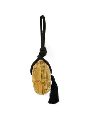 Glorinha Paranagua Tanit Bamboo Clutch Bag