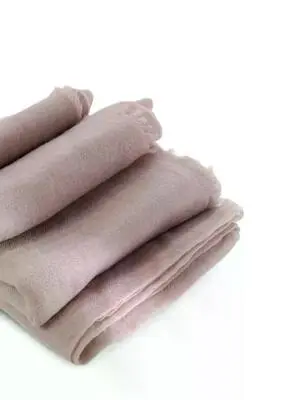 Frenckenberger Frayed-edge Scarf - Pink