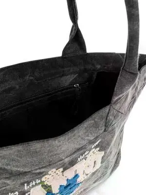 GANNI Logo-patch Tote Bag
