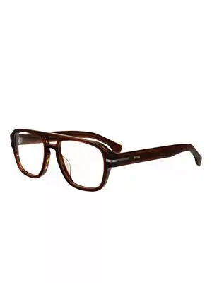 BOSS Pilot-frame Glasses - Brown
