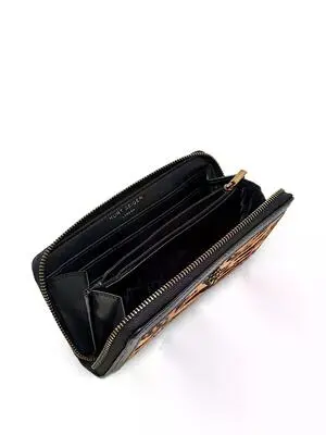 Kurt Geiger Tiger-print Eagle-head Wallet - Brown