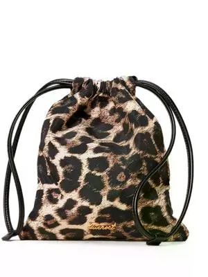 TWINSET Leopard-print Drawstring Case