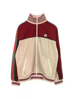 Gucci 2010s Interlocking G Technical Jersey Jacket - Neutrals