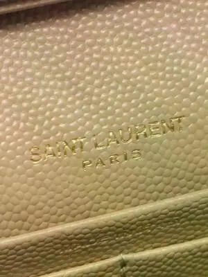 Saint Laurent 2020s Cassandra Quilted Clutch Bag - Neutrals