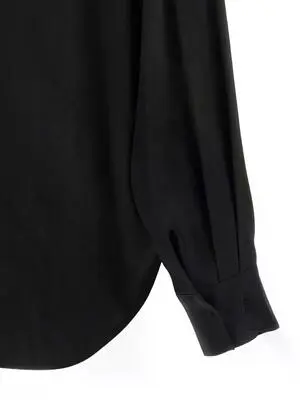 NUDE V-neck Long-sleeve Blouse