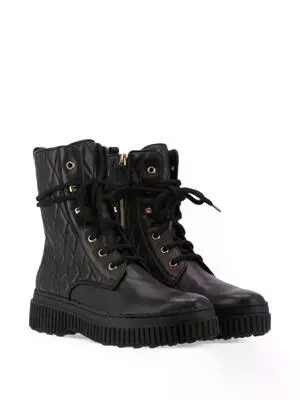 TOD'S Quilted Lace-up Boots
