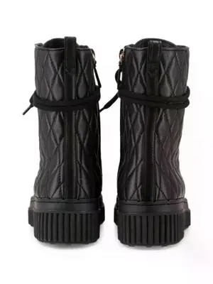TOD'S Quilted Lace-up Boots