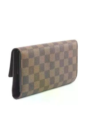 LOUIS VUITTON 2002 Damier Ebene Trifold Wallet