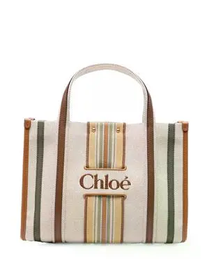 Chloé Small Woody Loop Printed Tote Bag - Neutrals