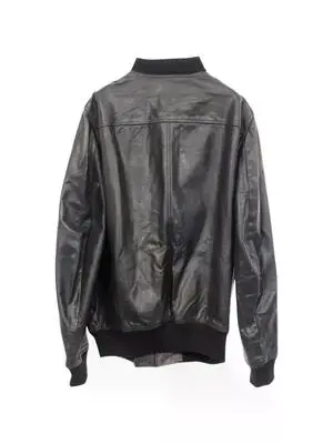 Rick Owens 2010s Bauhaus Flight Leather Jacket