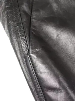 Rick Owens 2010s Bauhaus Flight Leather Jacket