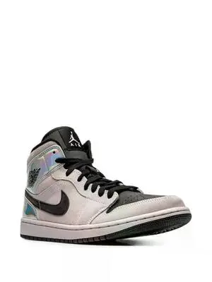 Nike Jordan 1 Mid Iridescent Sneakers