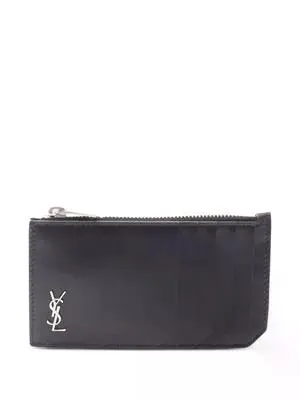 Saint Laurent 2020s Tiny Monogram Coin Purse - Black