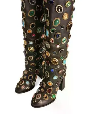 Dolce & Gabbana 105mm Stone-embellished Boots