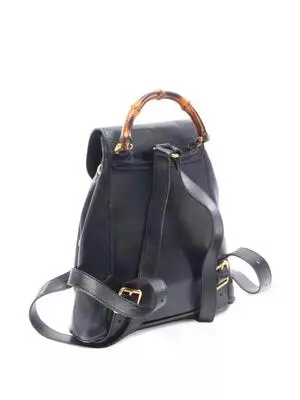 Gucci Bamboo Line Leather Backpack