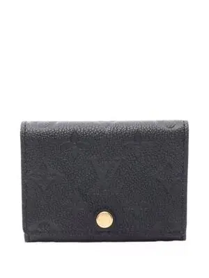 LOUIS VUITTON 2021 Business Monogram Empreinte Card Holder - Black