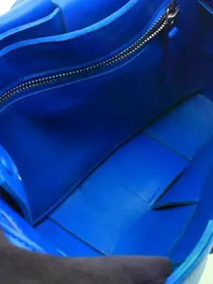 Bottega Veneta 2012-2026 Nappa Intrecciato Cassette Crossbody Bag - Blue