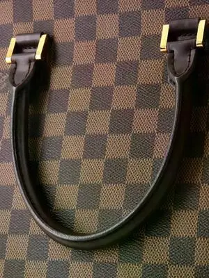 LOUIS VUITTON Damier Ebene Sac Plat Pm Tote Bag