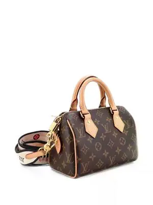 LOUIS VUITTON Speedy Bandouliere Bag Monogram Canvas 20 Crossbody Bag - Brown