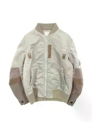 Sacai 2010s Paneled Bomber Jacket - Grey
