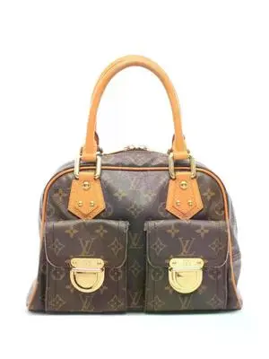 LOUIS VUITTON Monogram Manhattan Tote Bag - Brown
