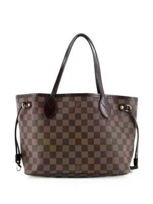 LOUIS VUITTON Neverfull Damier Pm Tote Bag - Brown