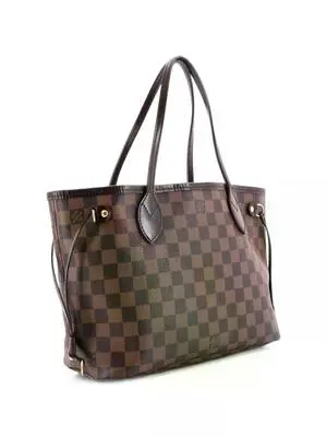 LOUIS VUITTON Neverfull Damier Pm Tote Bag - Brown