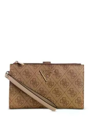 Guess Laurel Monogram-print Wallet - Brown