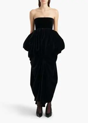 Khaite Bronte Dress In Velvet
