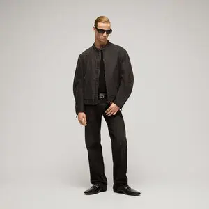Gucci Cotton Viscose Denim Jacket With Horsebit Detail