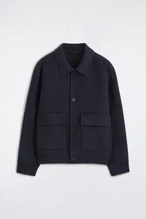 Cos Double-faced Wool-blend Bomber Jacket