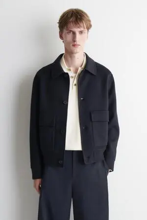 Cos Wool-blend Bomber Jacket
