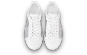 LOUIS VUITTON Luxembourg Sneakers 'white With Silver Monogram