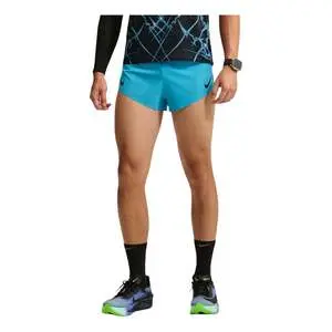 Nike Aeroswift Dri-fit Adv 2 Brief-lined Shorts 'light Current Blue Black - Light Current Blue/black