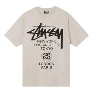 StÜssy World Tour T-shirt - Smoke