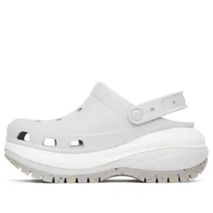 CROCS Classic Mega Crush Clogs - Grey/white