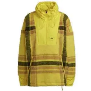 Adidas By Stella Mccartney Fleece Jacquard Winter Jacket - Yellow/black