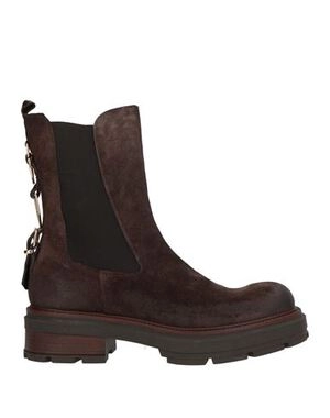 FABRIZIO CHINI Ankle Boots Dark Size Leather - Brown