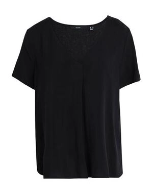 Vero Moda V-neck Short Sleeve Top - Black