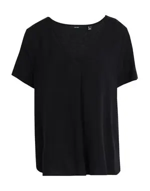 Vero Moda V-neck Short Sleeve Top - Black
